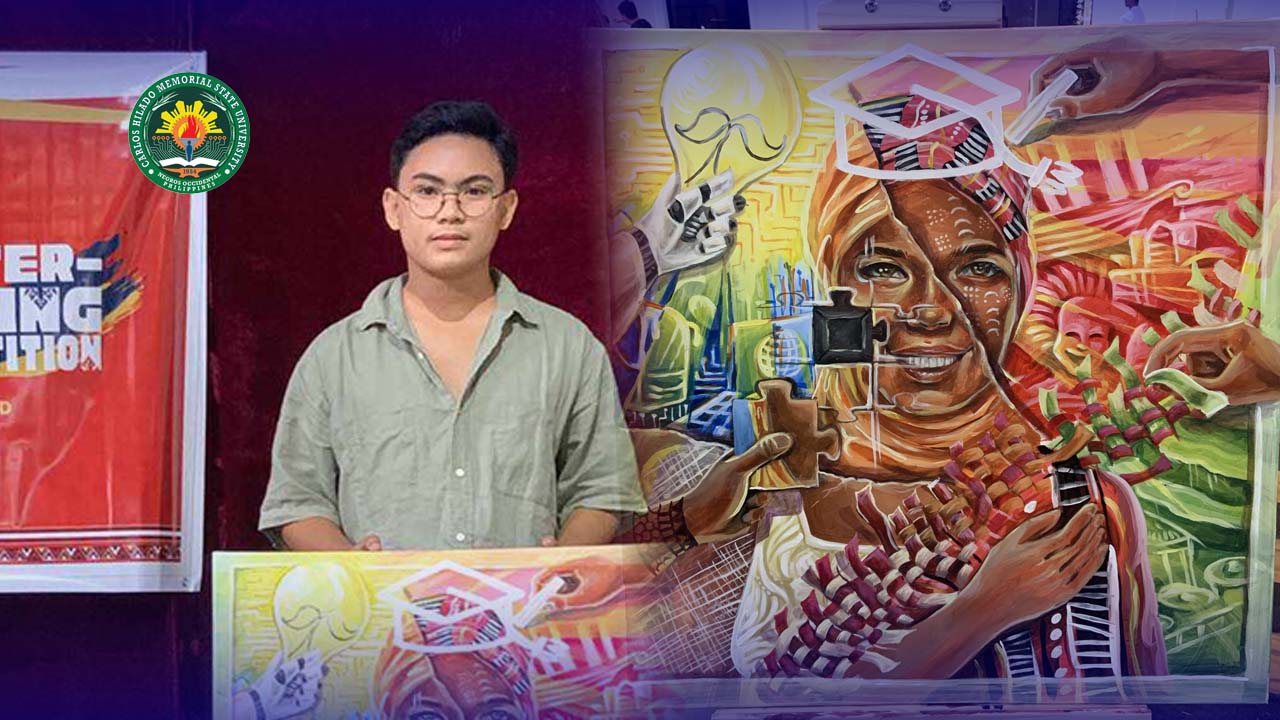 CHMSU student poster painting champion at SUC Fair 2024 | Carlos Hilado ...