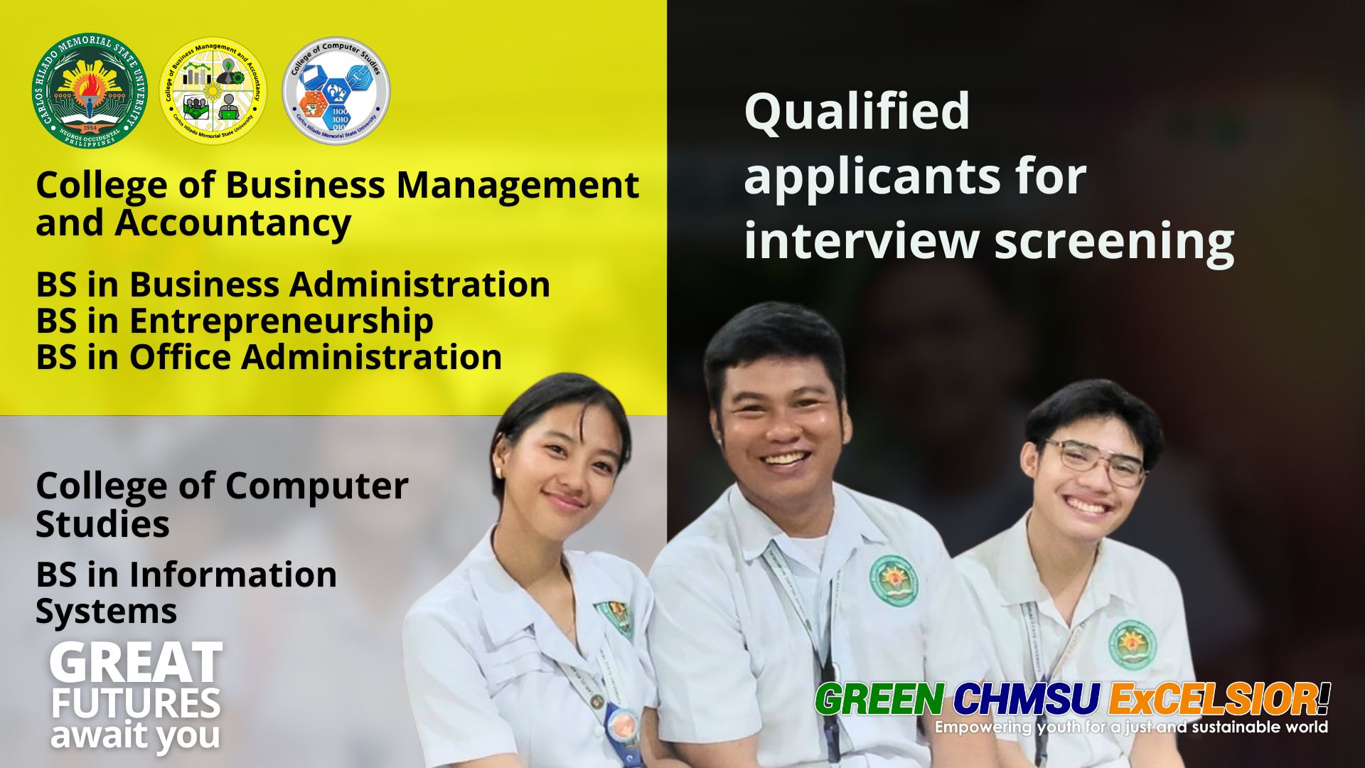 BSBA, BS Entrep, BSOA, and BSIS in Fortune Towne Campus applicants for ...