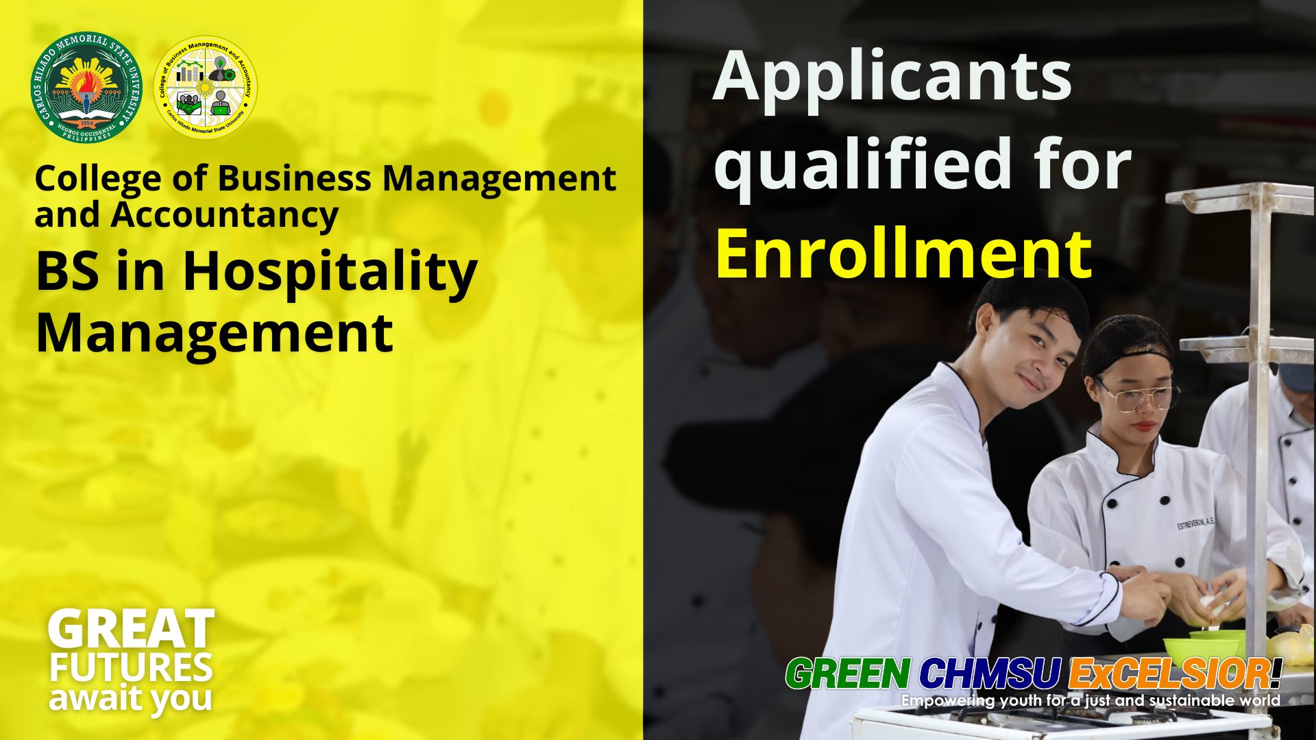 BS in Hospitality Management applicants qualified for enrollment ...
