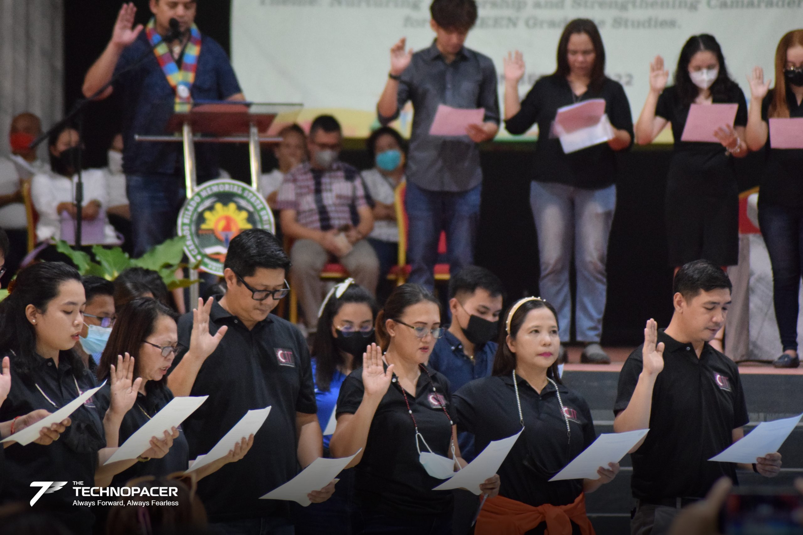 Graduate Studies holds oathtaking, induction, and sports fest - Carlos ...