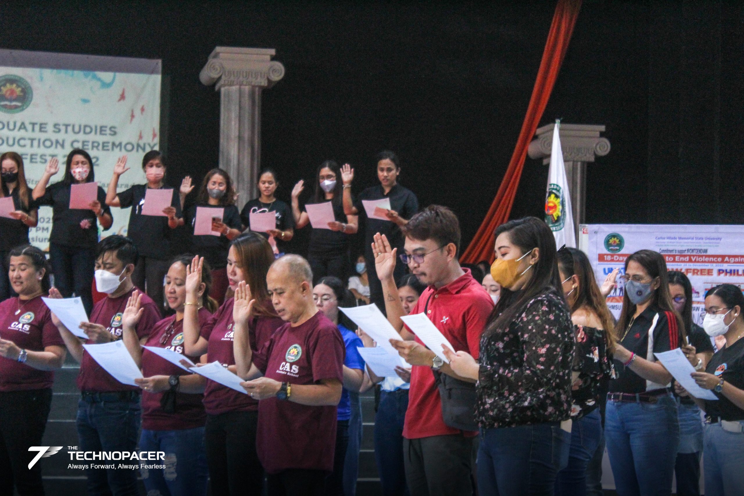 Graduate Studies holds oathtaking, induction, and sports fest - Carlos ...