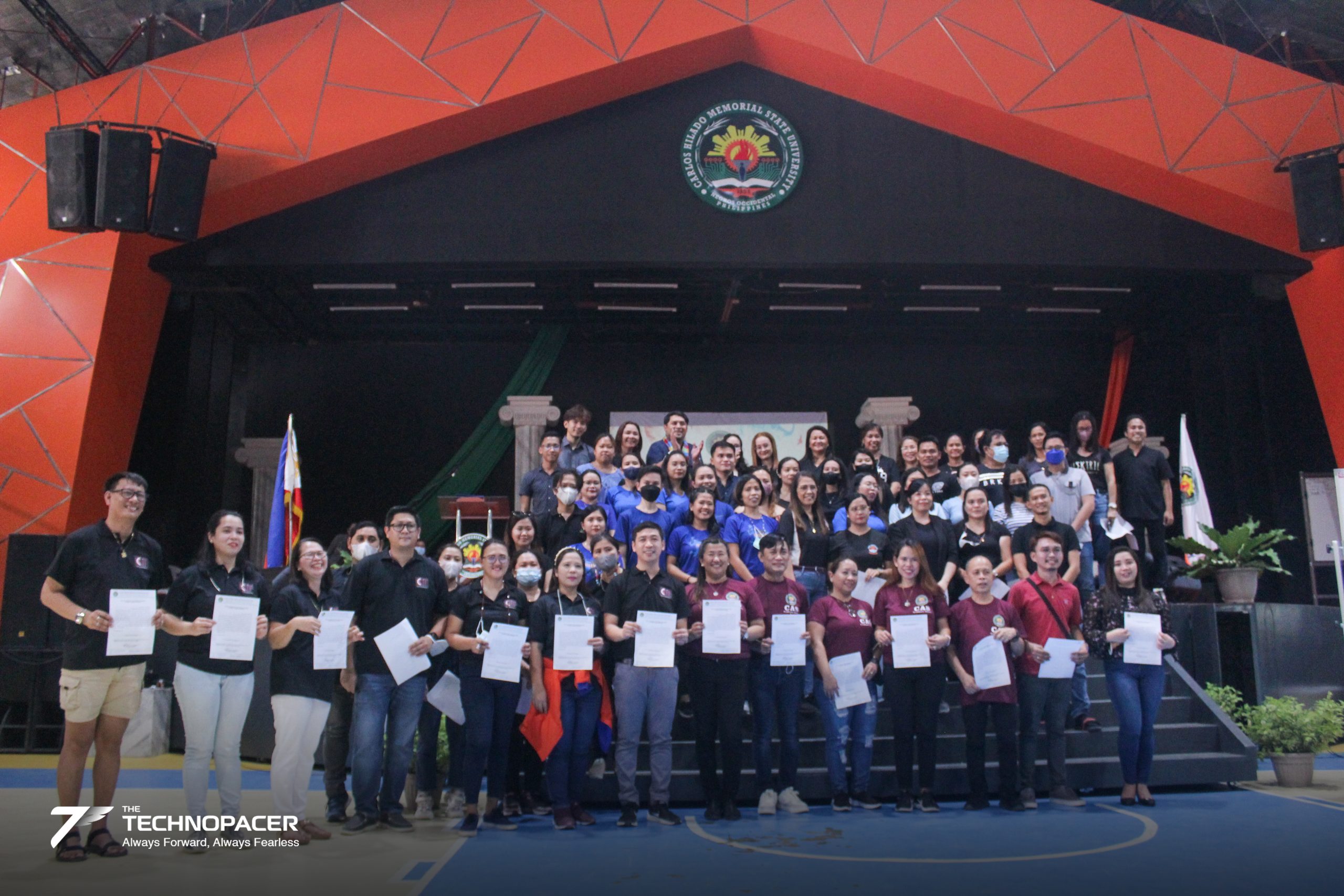 Graduate Studies holds oathtaking, induction, and sports fest - Carlos ...