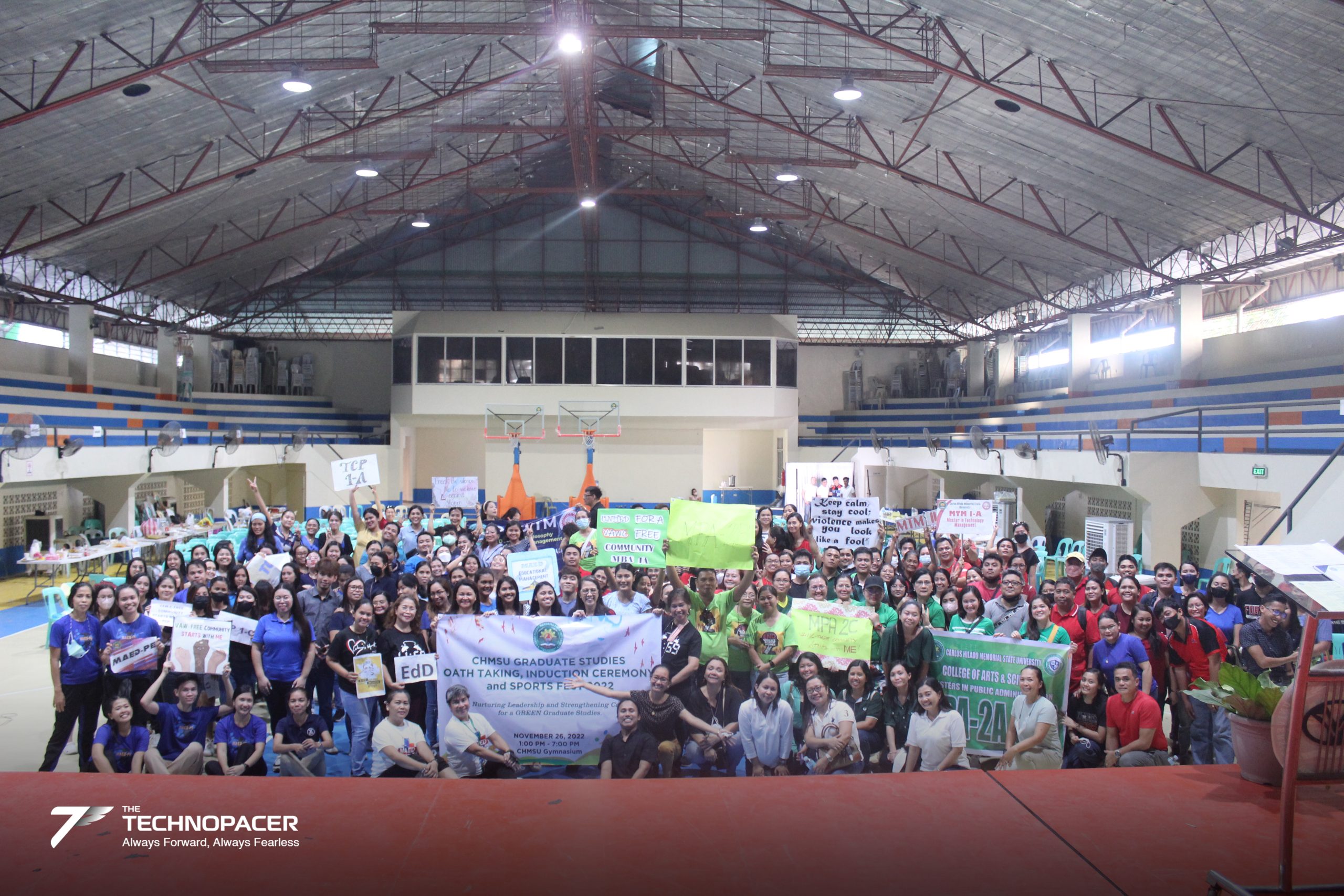 Graduate Studies holds oathtaking, induction, and sports fest - Carlos ...