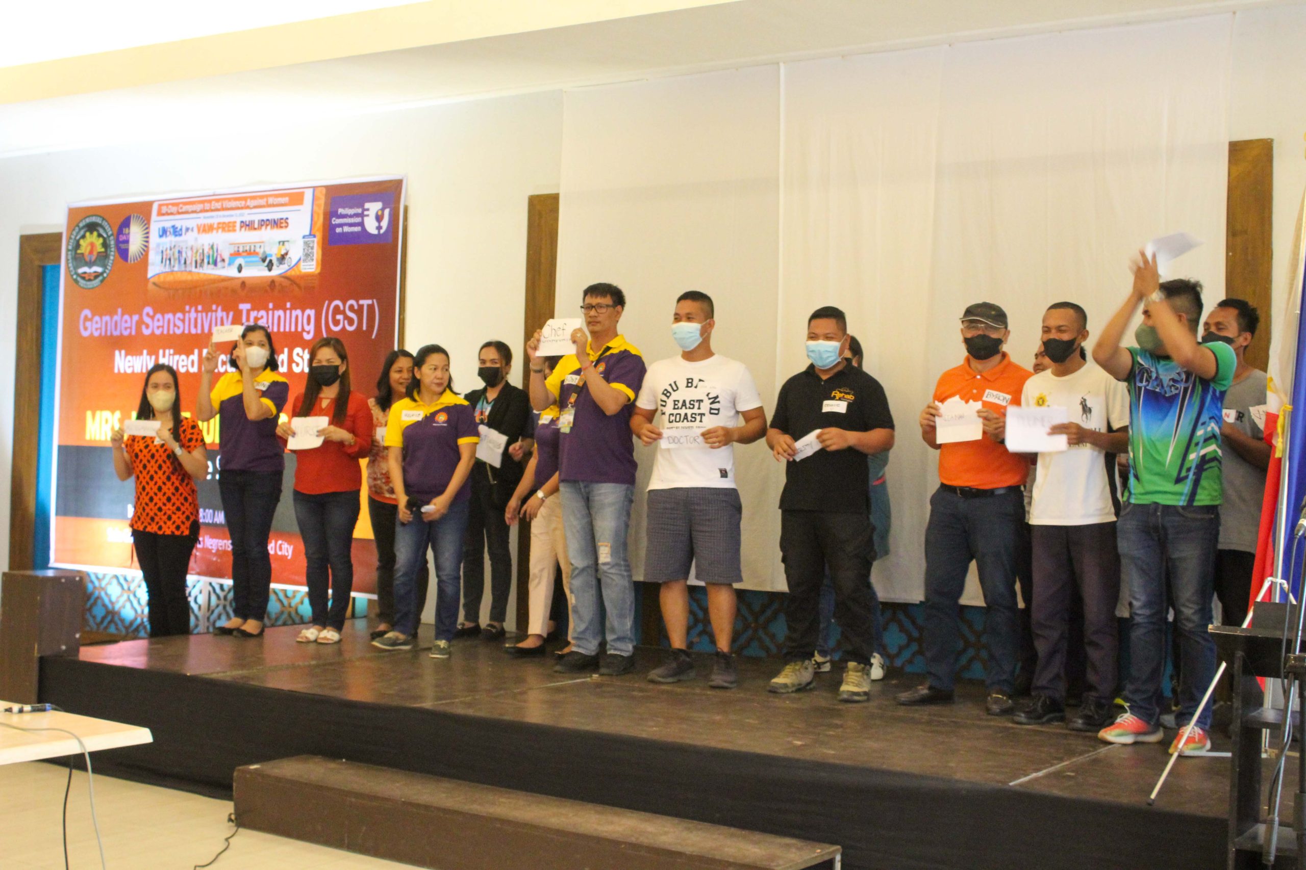 GAD conducts training on gender sensitivity - Carlos Hilado Memorial ...