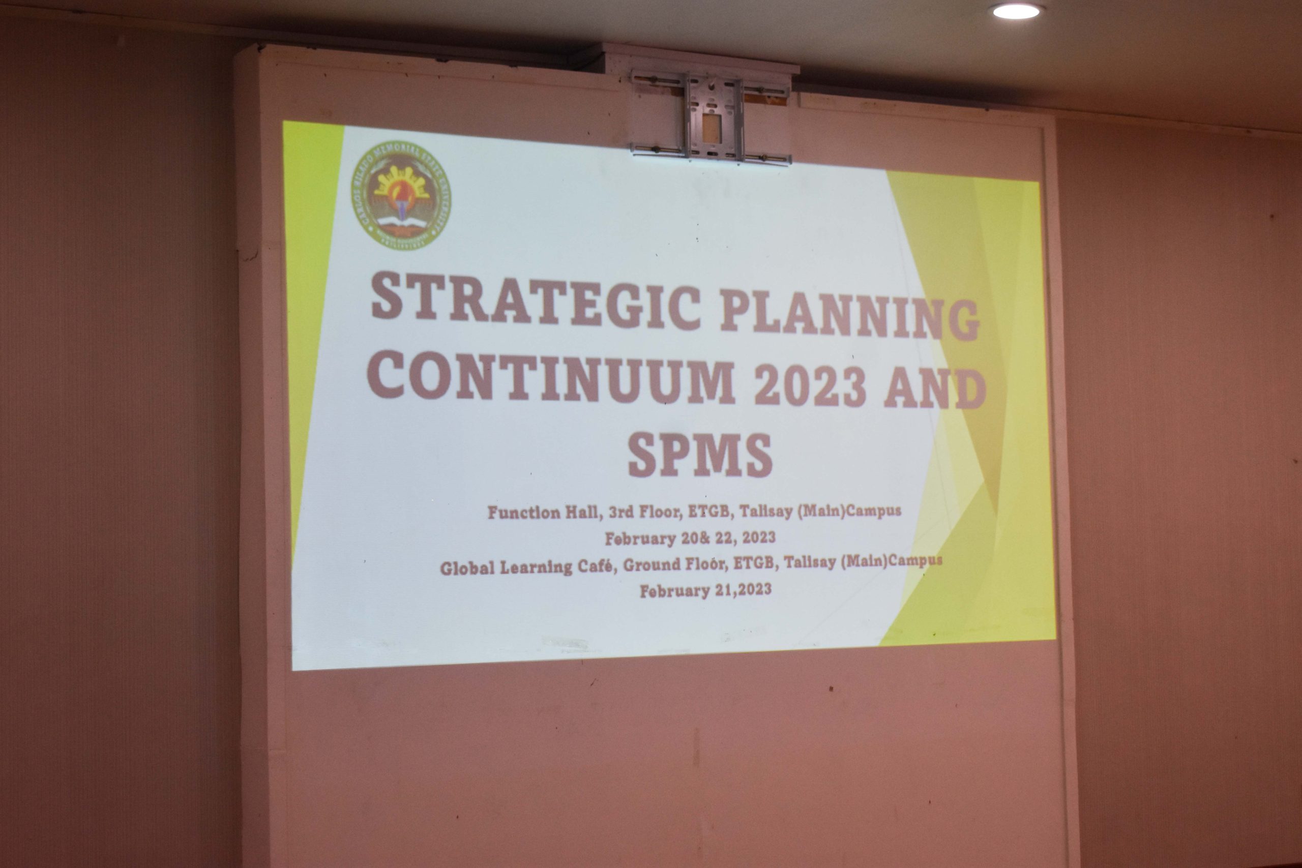 Strategic Planning Continuum 2023 and SPMS Day 1 - Carlos Hilado ...
