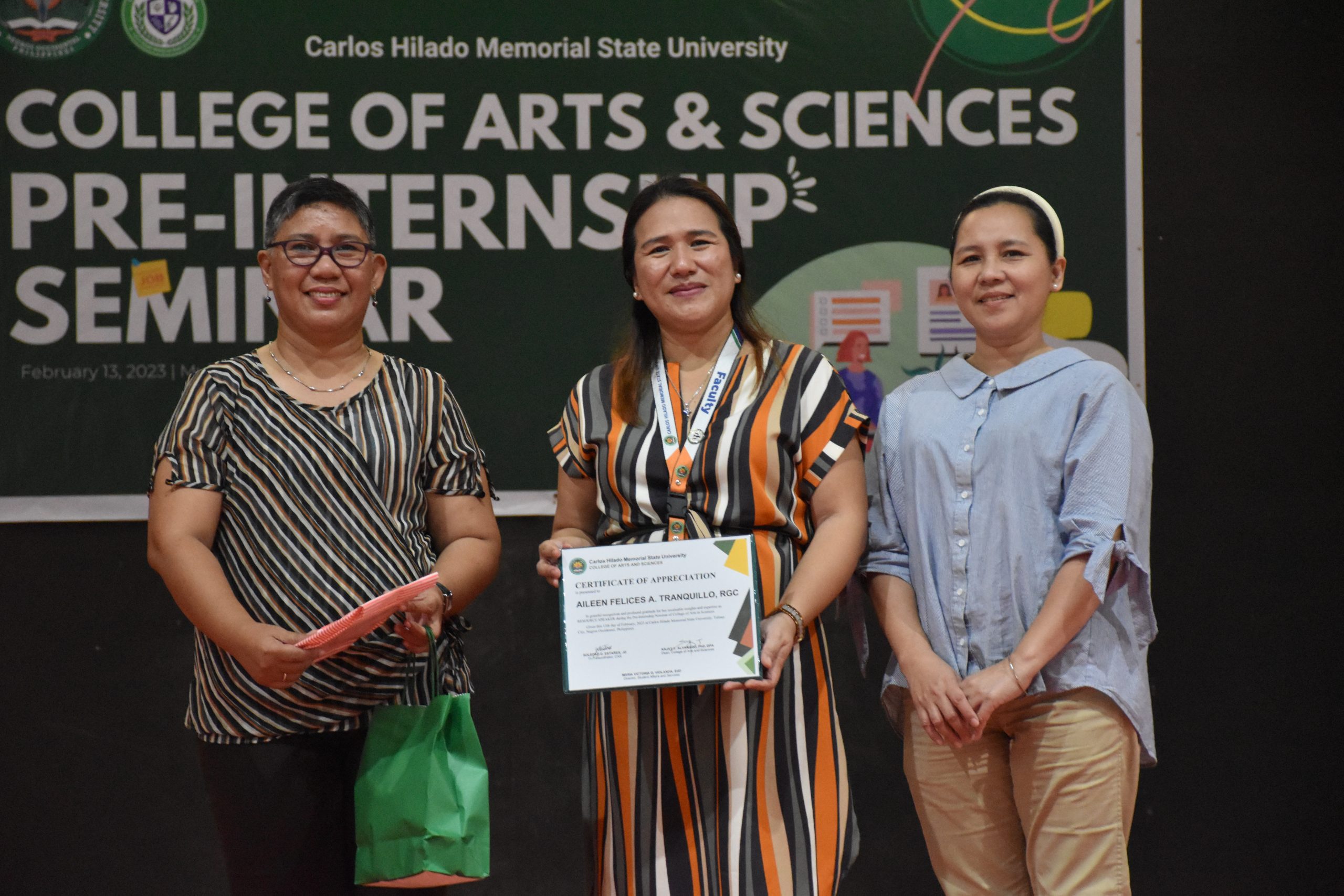 CAS conducts pre-internship seminar - Carlos Hilado Memorial State ...