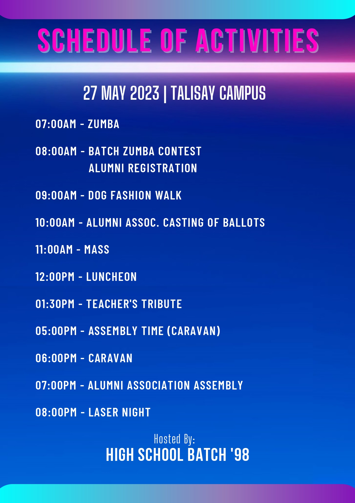 General Alumni Homecoming 2023 | Carlos Hilado Memorial State University