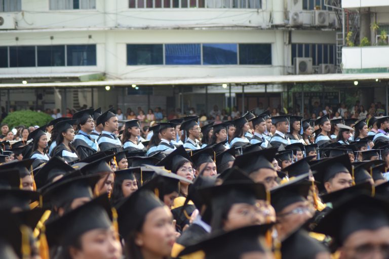 CHMSU Class of 2023 graduates in the rain | Carlos Hilado Memorial ...