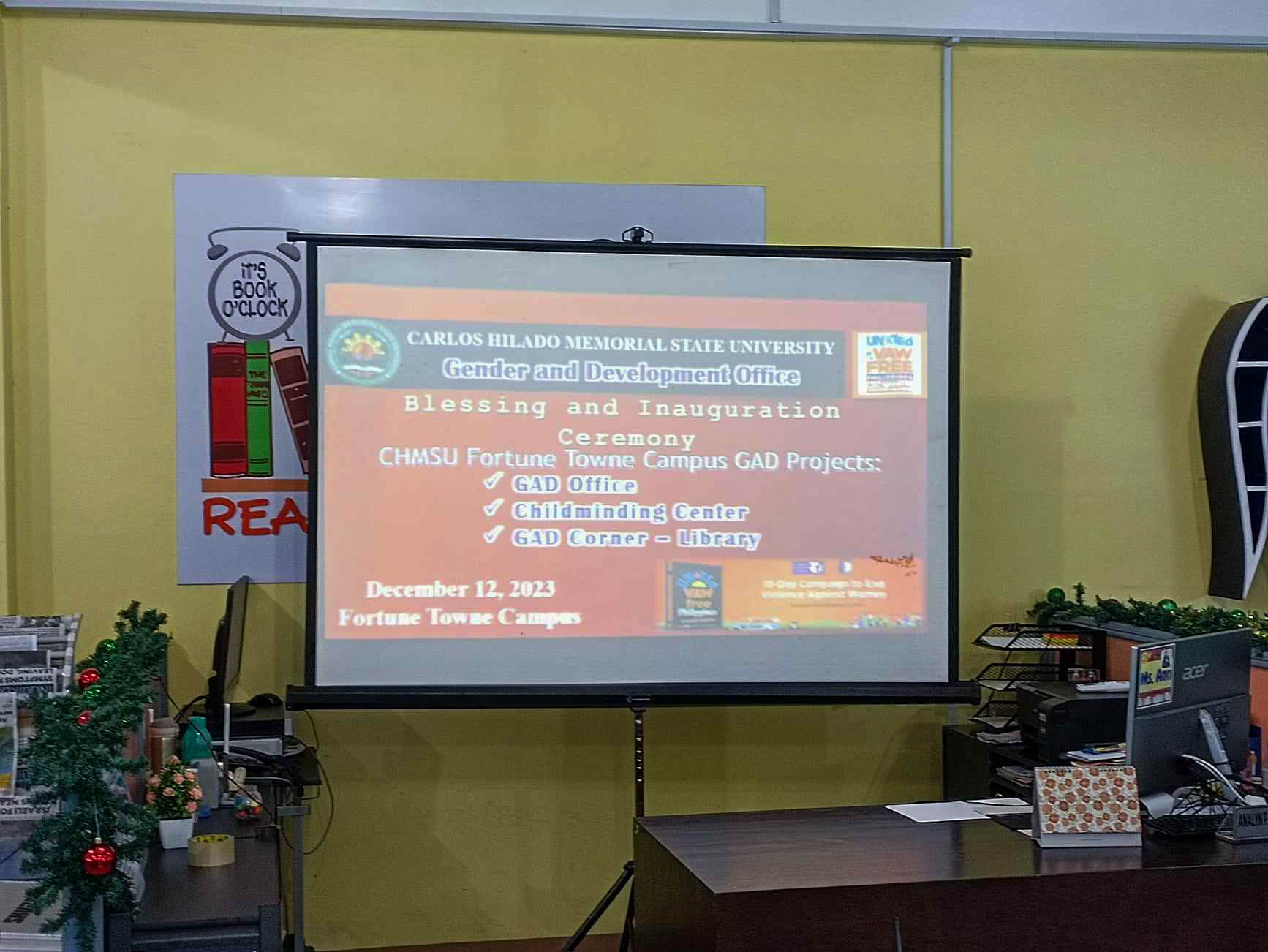 Gender and Development Office conducts Blessing and Inauguration ...