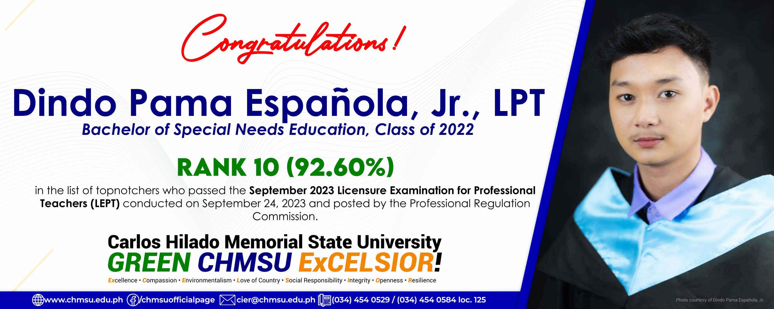 Home - Carlos Hilado Memorial State University