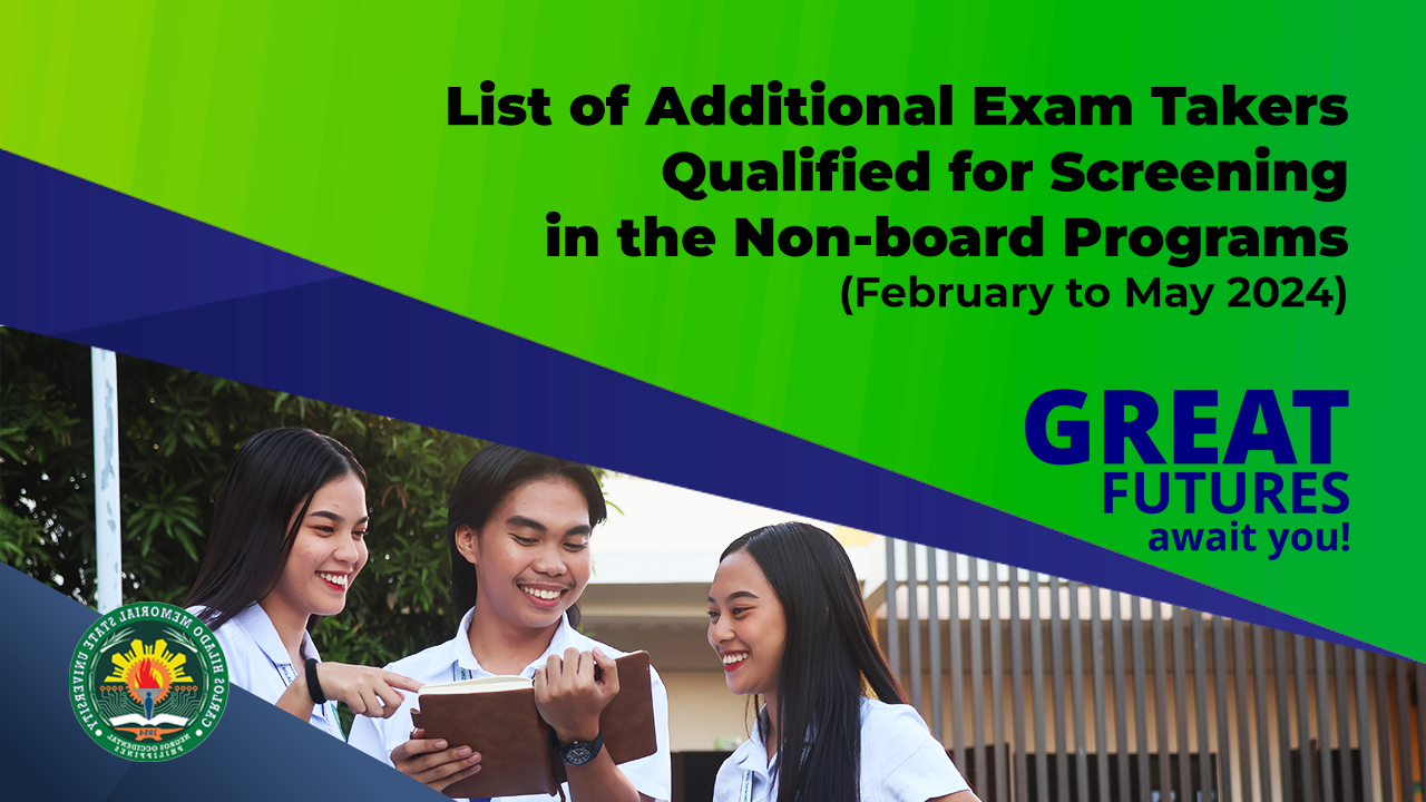 Additional List of Admission Exam Takers Qualified for Screening in the ...