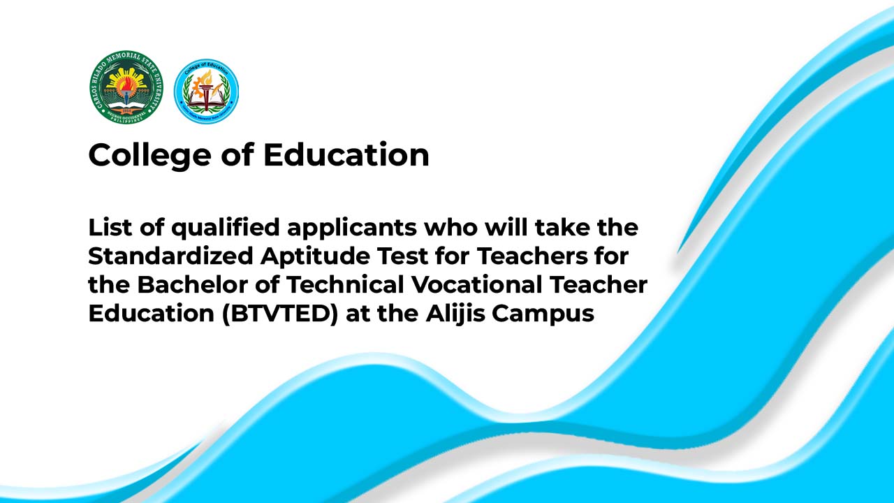 Home - Carlos Hilado Memorial State University