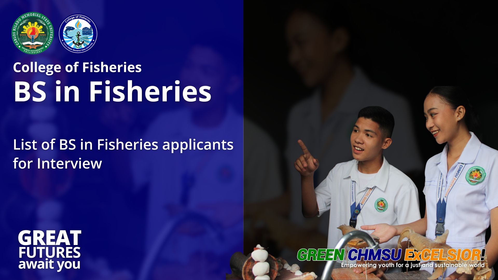 List of BS in Fisheries applicants for Interview Screening at CHMSU ...