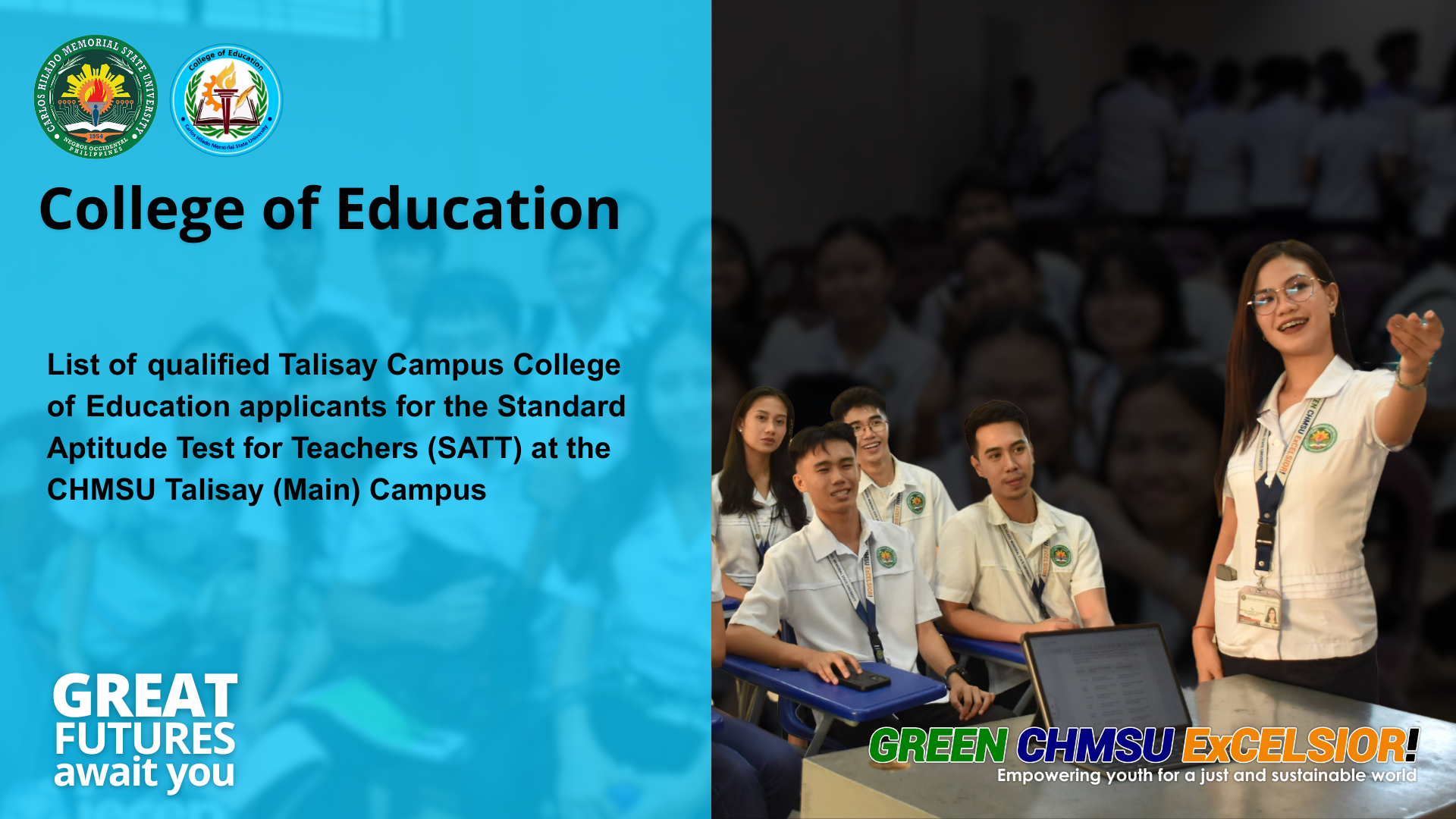 List of qualified College of Education applicants for the Standard ...